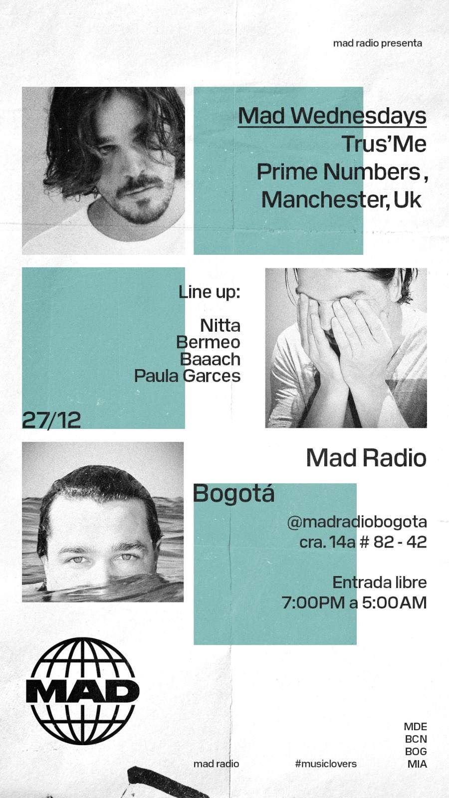 MAD MIÉRCOLES at Mad Radio Bogotá, Bogotá