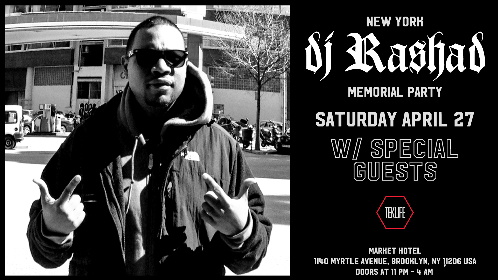 DJ Rashad MEMORIAL PARTY at Market Hotel, New York City