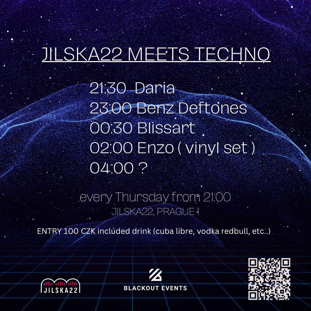 Jilska22 meets Techno by Blackout at Music Club Pulse 22, Prague