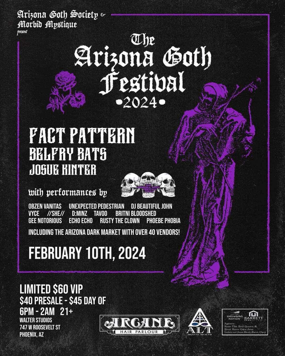 2024 Arizona Goth Festival bei Walter Studios, Phoenix