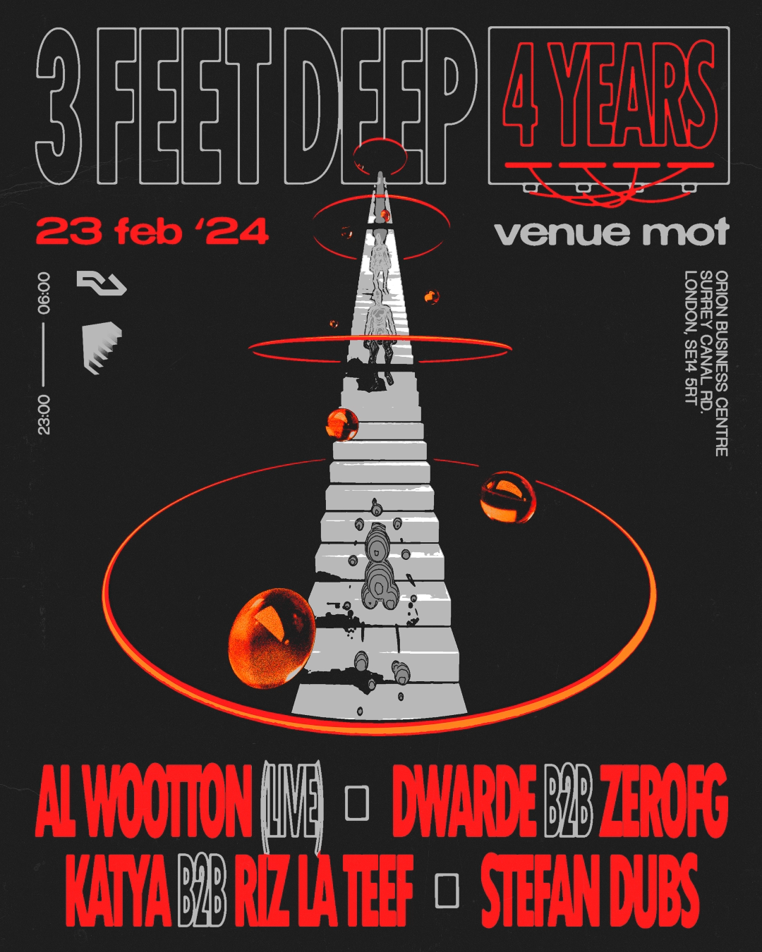 3 Feet Deep 4 Years: Al Wootton (live), Dwarde, Katya, RIZ LA TEEF ...