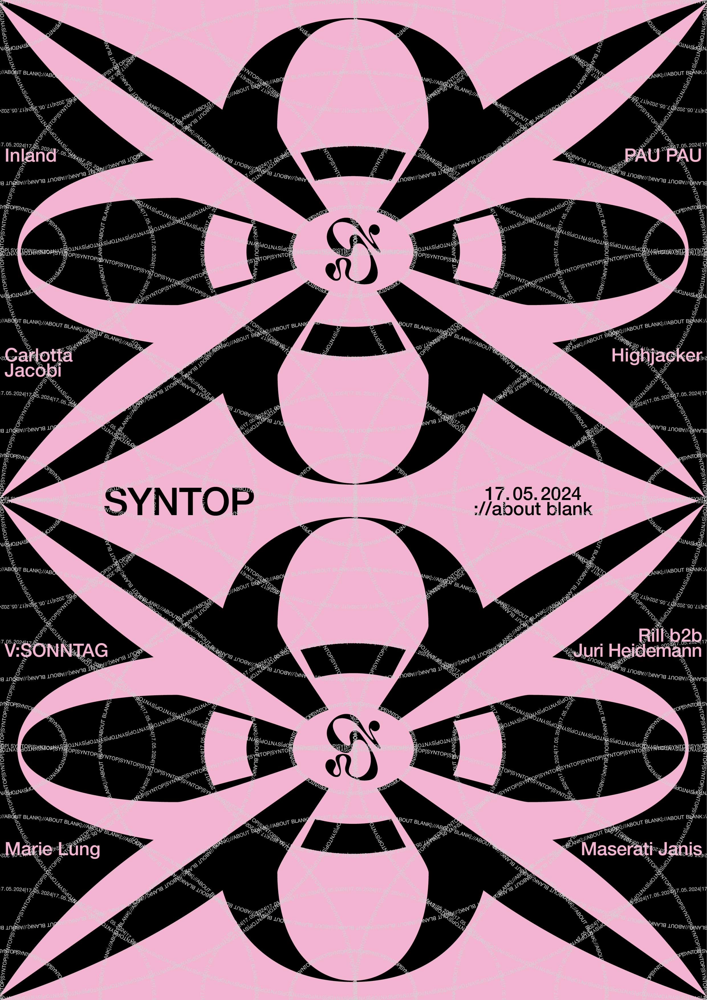 Syntop w/ Inland, V:SONNTAG, Marie Lung, Carlotta Jacobi, Rill, Juri Heidemann and more bei ...