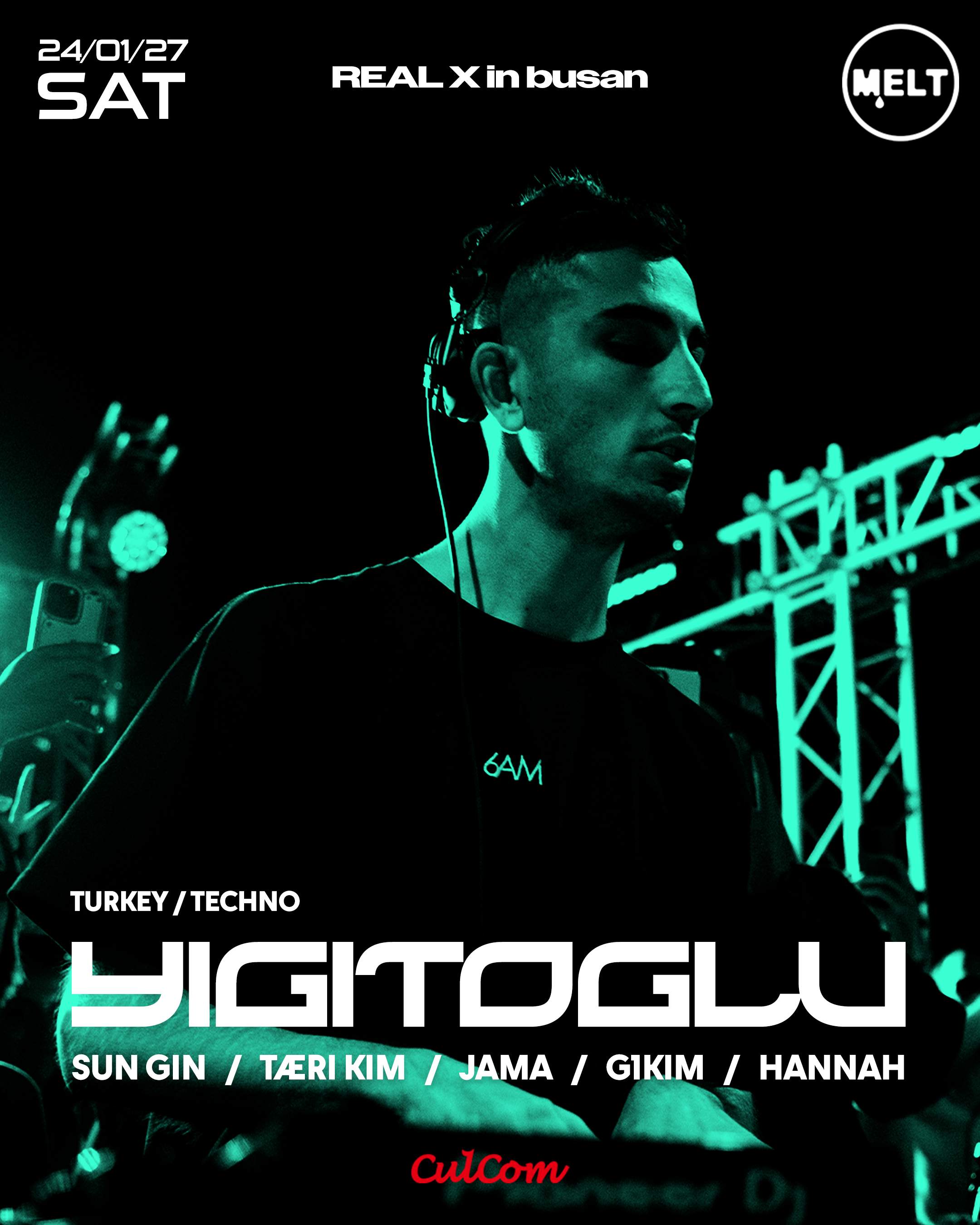Yigitoglu, JAMA, Sun Gin , TÆRI KIM , G1KIM [REAL Xin BUSAN] at Melt, Busan