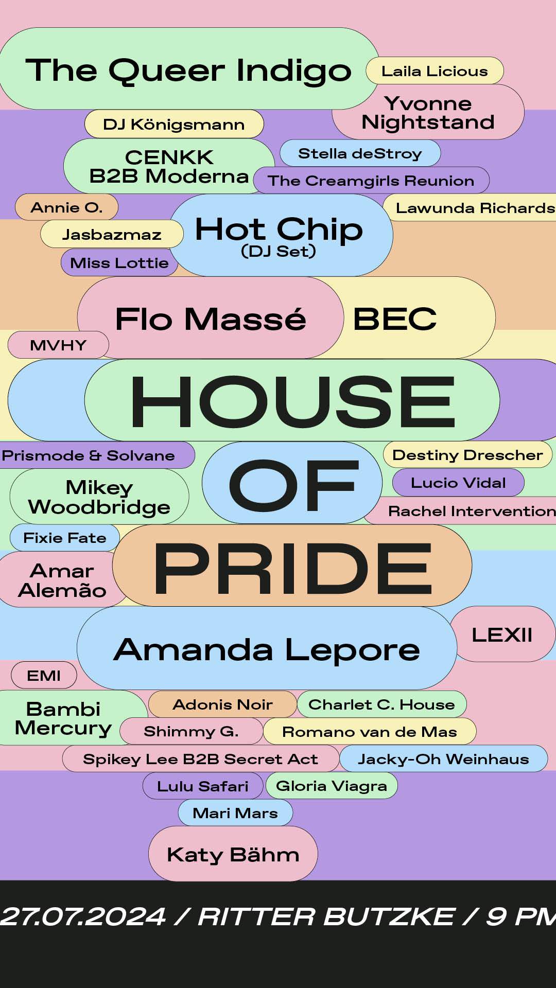 HOUSE OF PRIDE - the official Berlin Pride Afterparty at Ritter Butzke ...