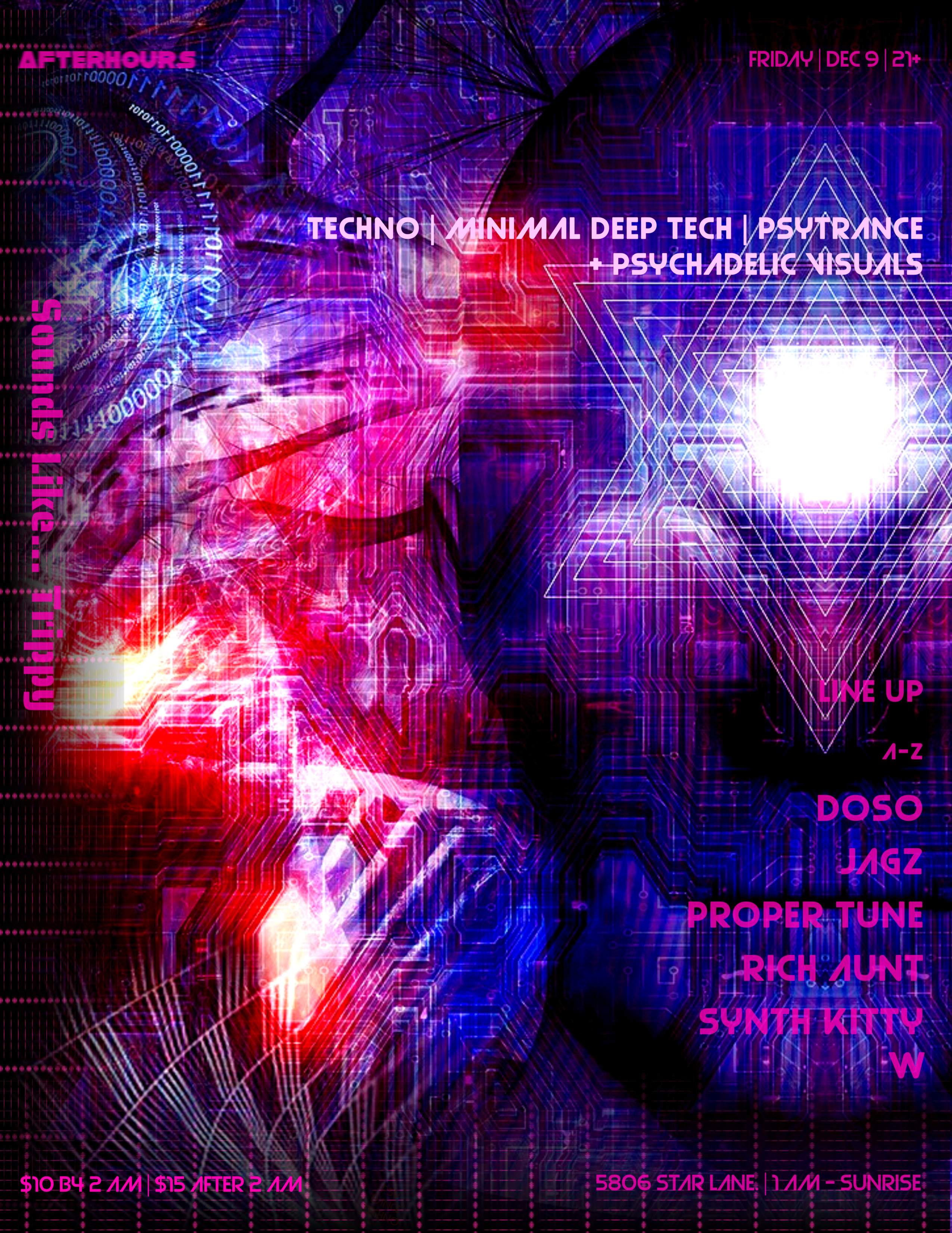 AFTERHOURS - House - Techno - Psytrance at TBA - Star Lane, Houston