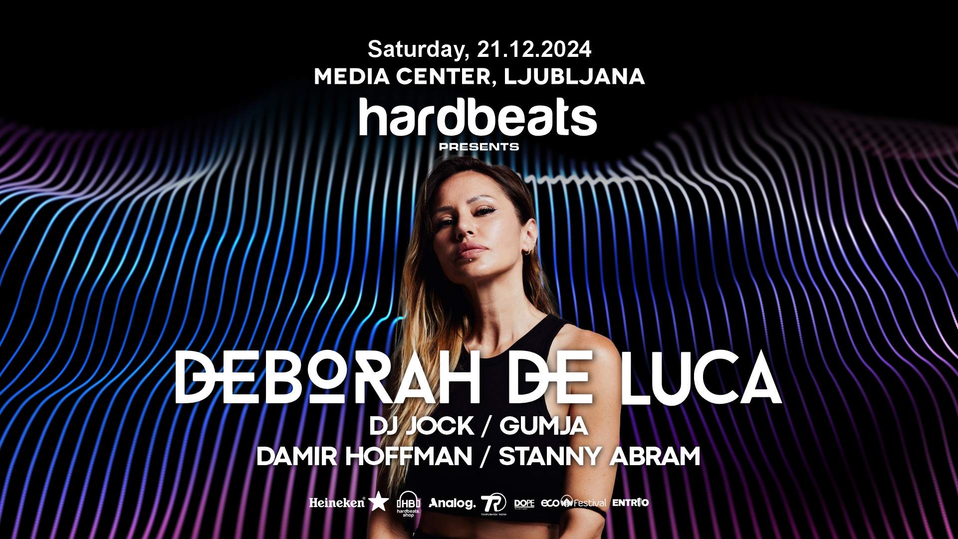 HardBeats presents Deborah De Luca at TBA - Media Center Ljubljana, Slovenia