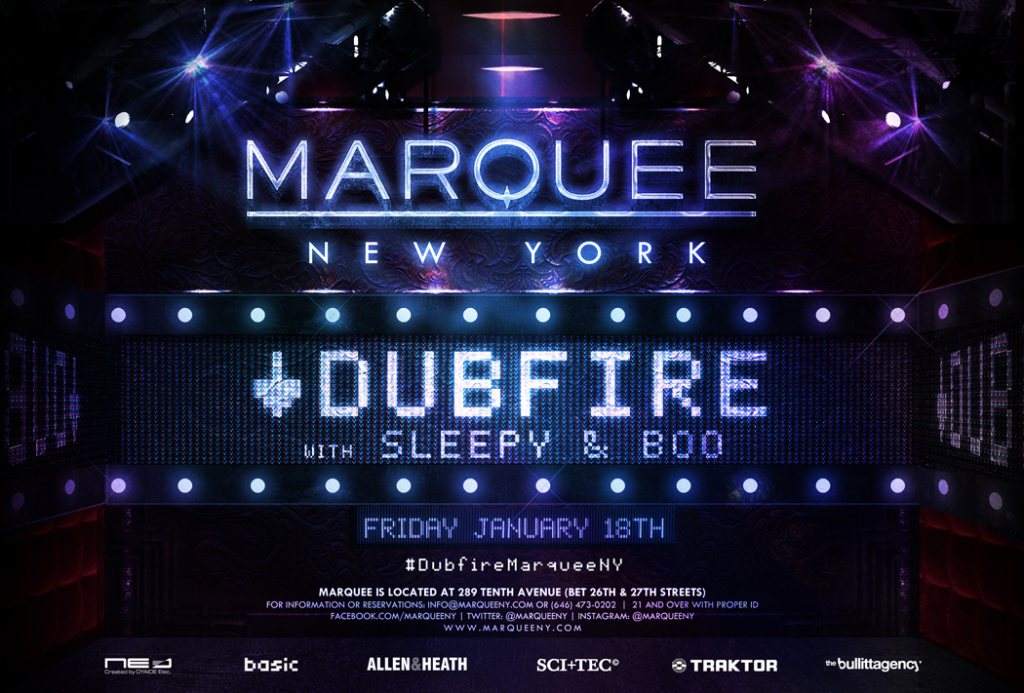 Dubfire with Sleepy and Boo at Marquee, New York