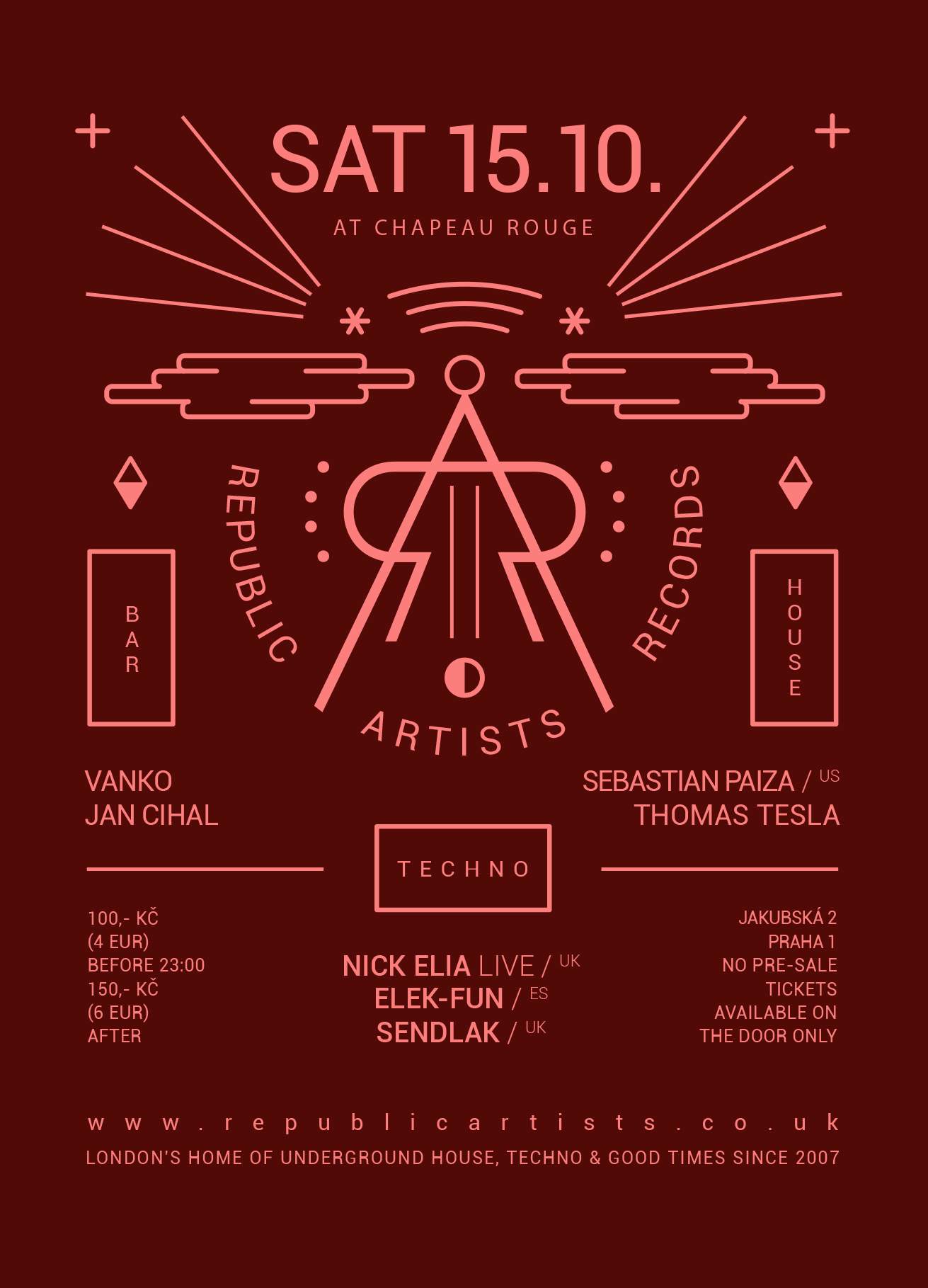 Republic Artists with Nick Elia (uk), Elek-Fun (spain), Sendlak (uk ...