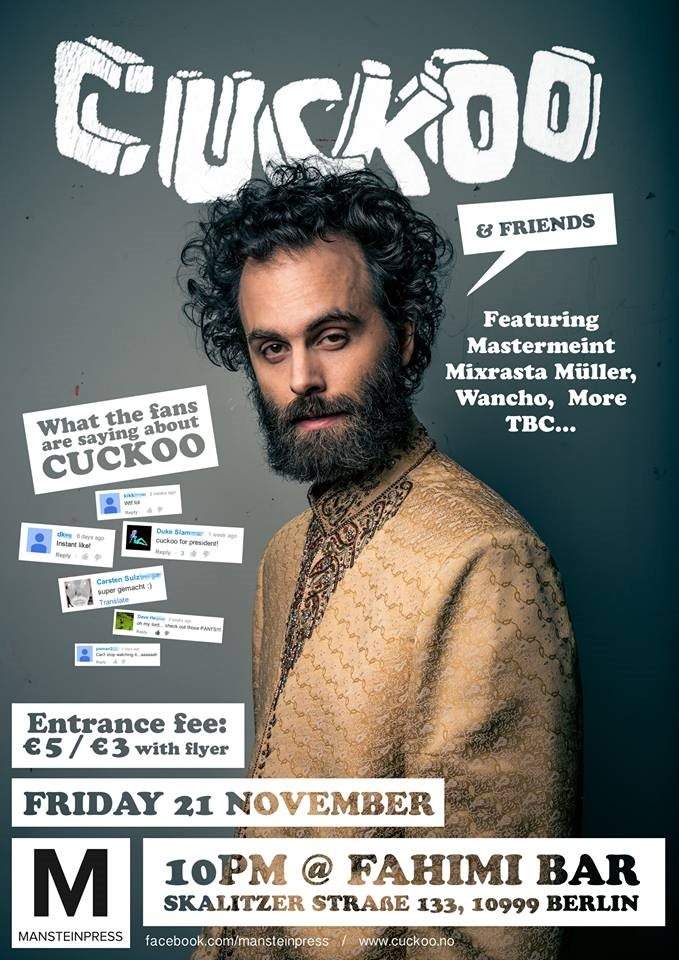 Cuckoo and Friends bij Fahimi Bar, Berlijn