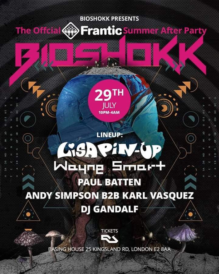 BIOSHOKK. The official FRANTIC after party at Basing House, London