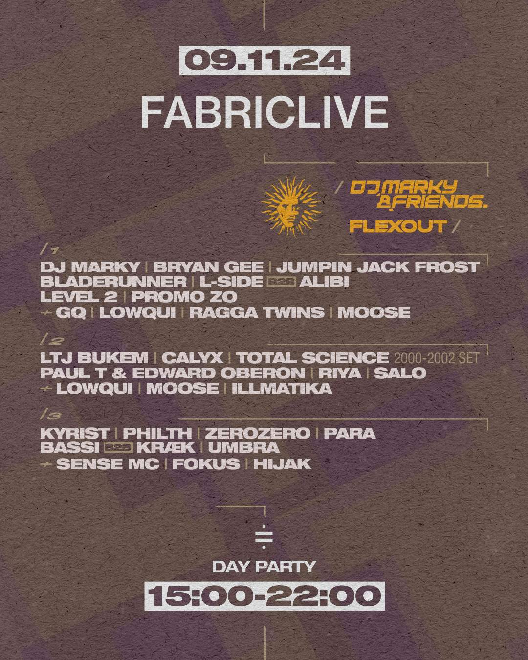 FABRICLIVE x Planet V: DJ Marky, Bryan Gee, Jumpin Jack Frost, LTJ ...