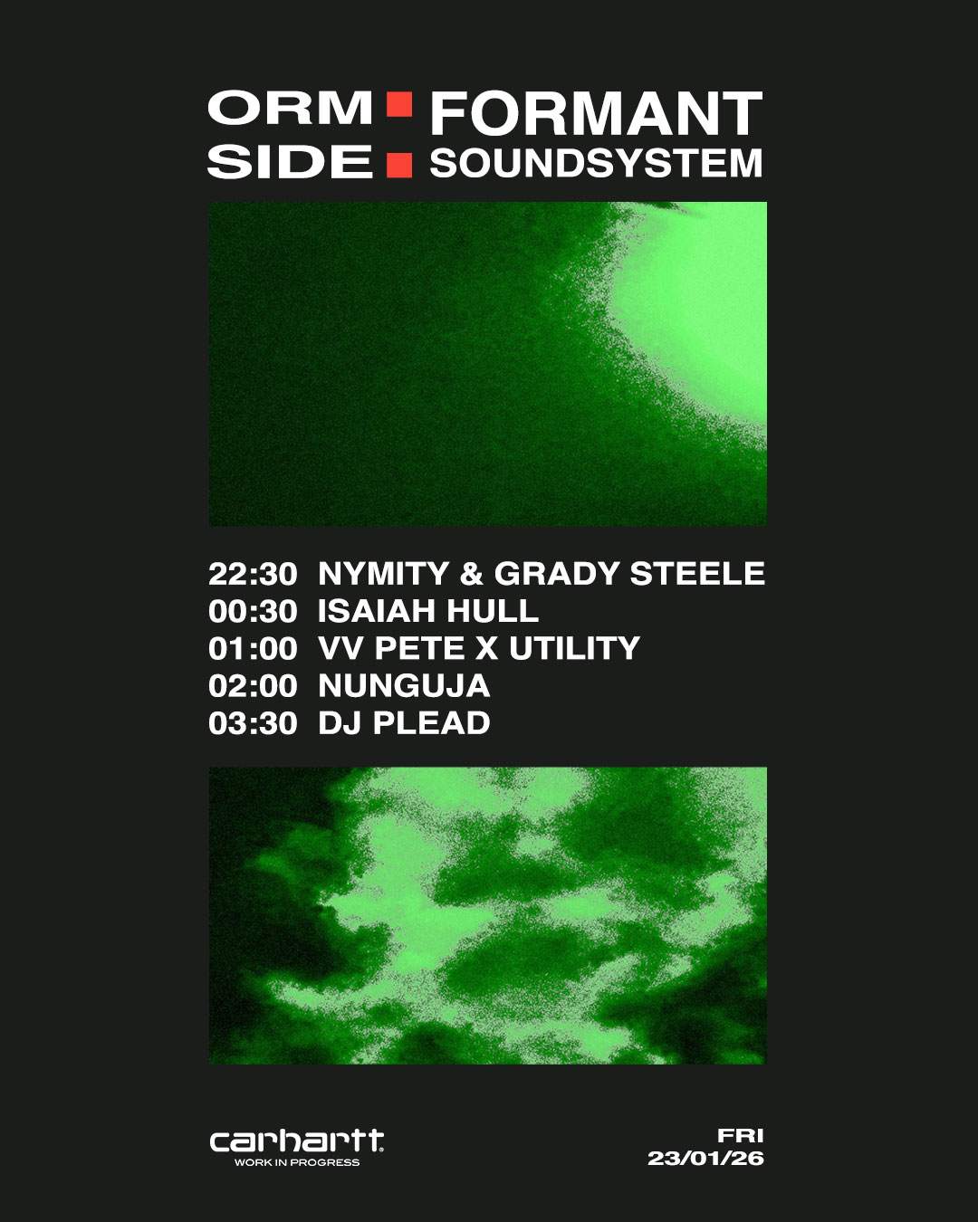 FORMANT X ORMSIDE presents: Vv Pete X UTILITY / Isaiah Hull / DJ Plead ...