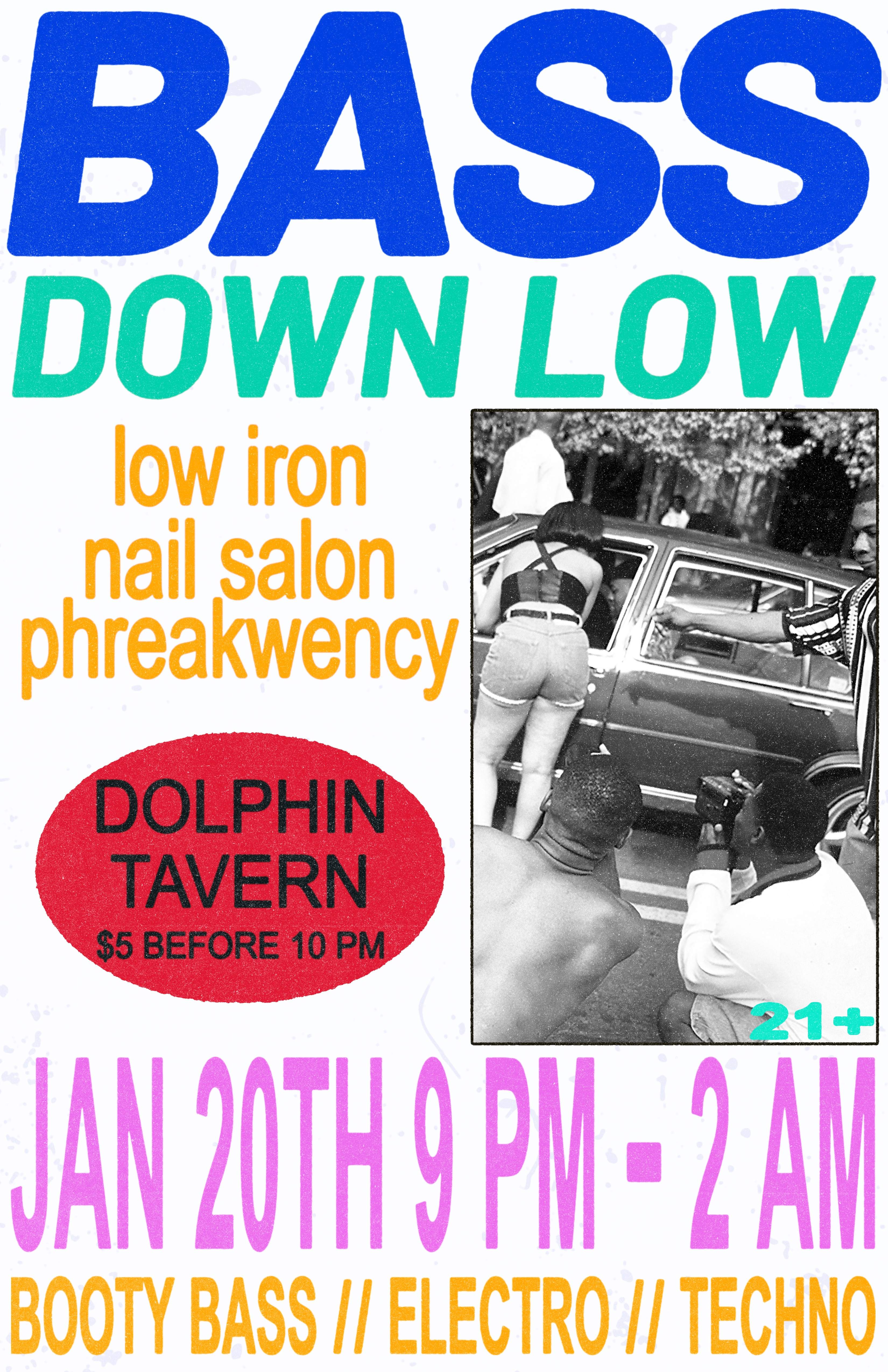 bass down low at The Dolphin, Philadelphia