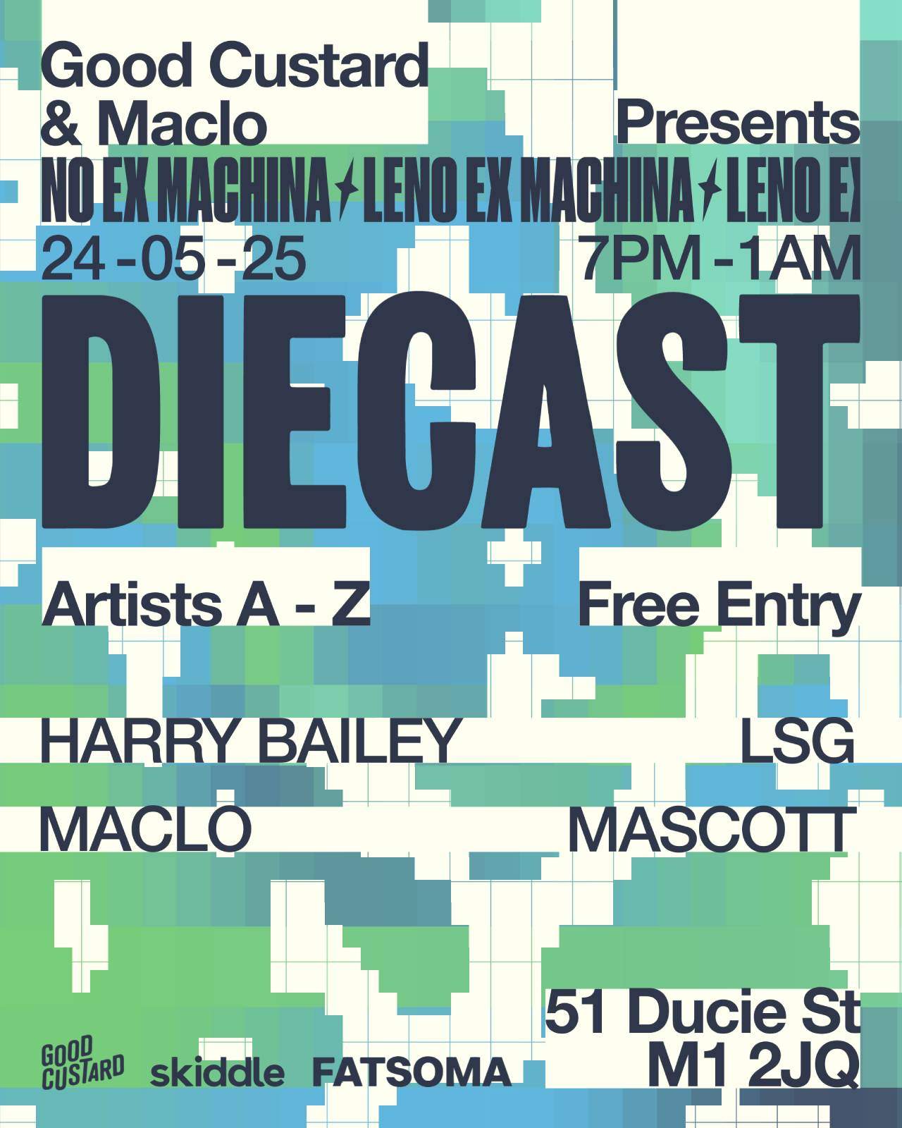 Good Custard & MACLO: Leno x Machina at Diecast, Manchester