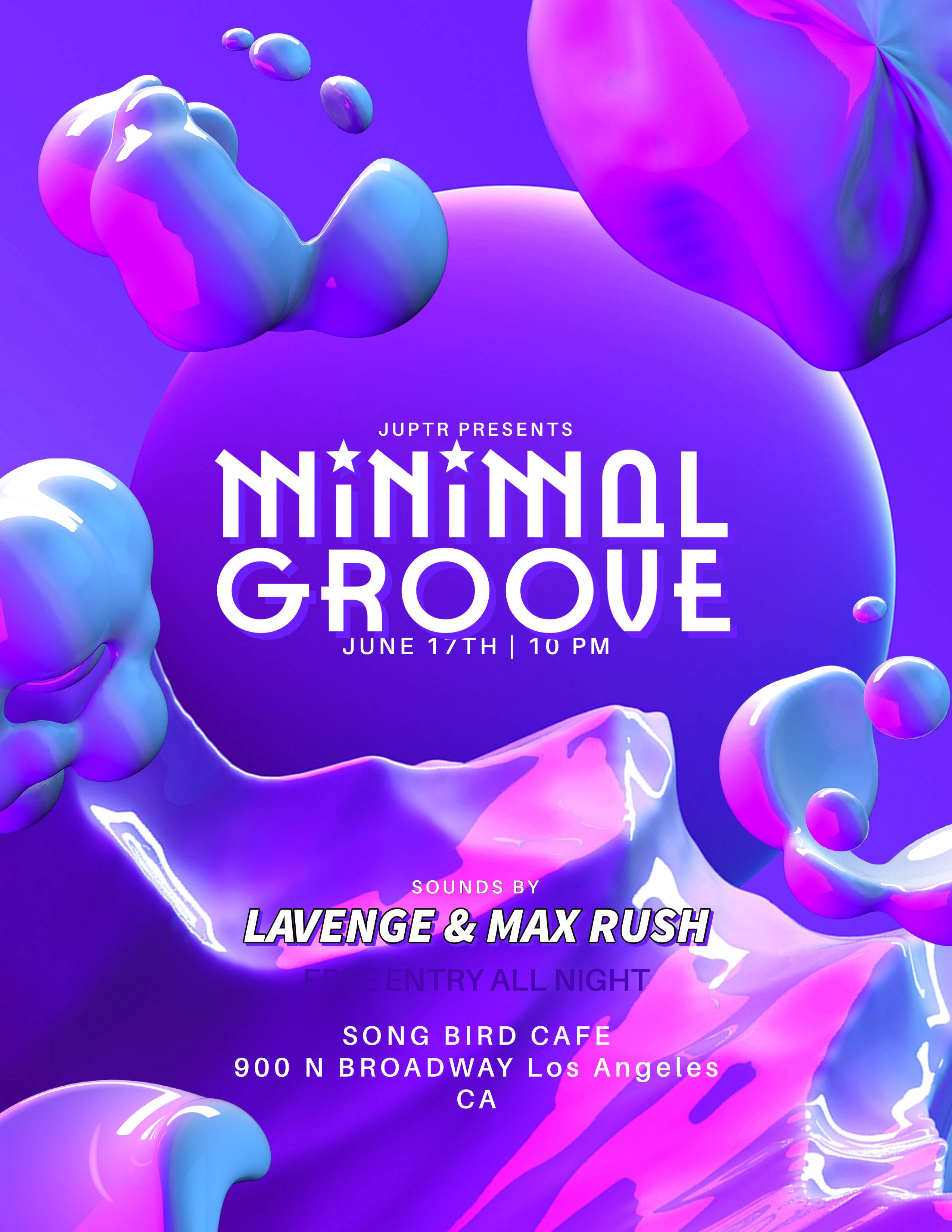 MINIMAL GROOVE at Songbird Cafe, Los Angeles