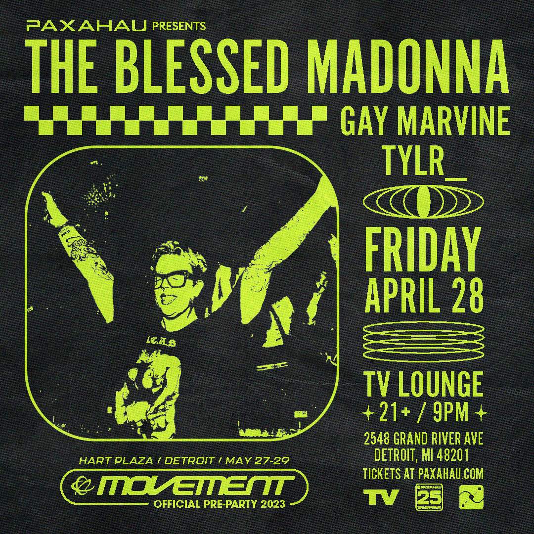 The Blessed Madonna - Official Movement Pre-Party at TV Lounge, Detroit