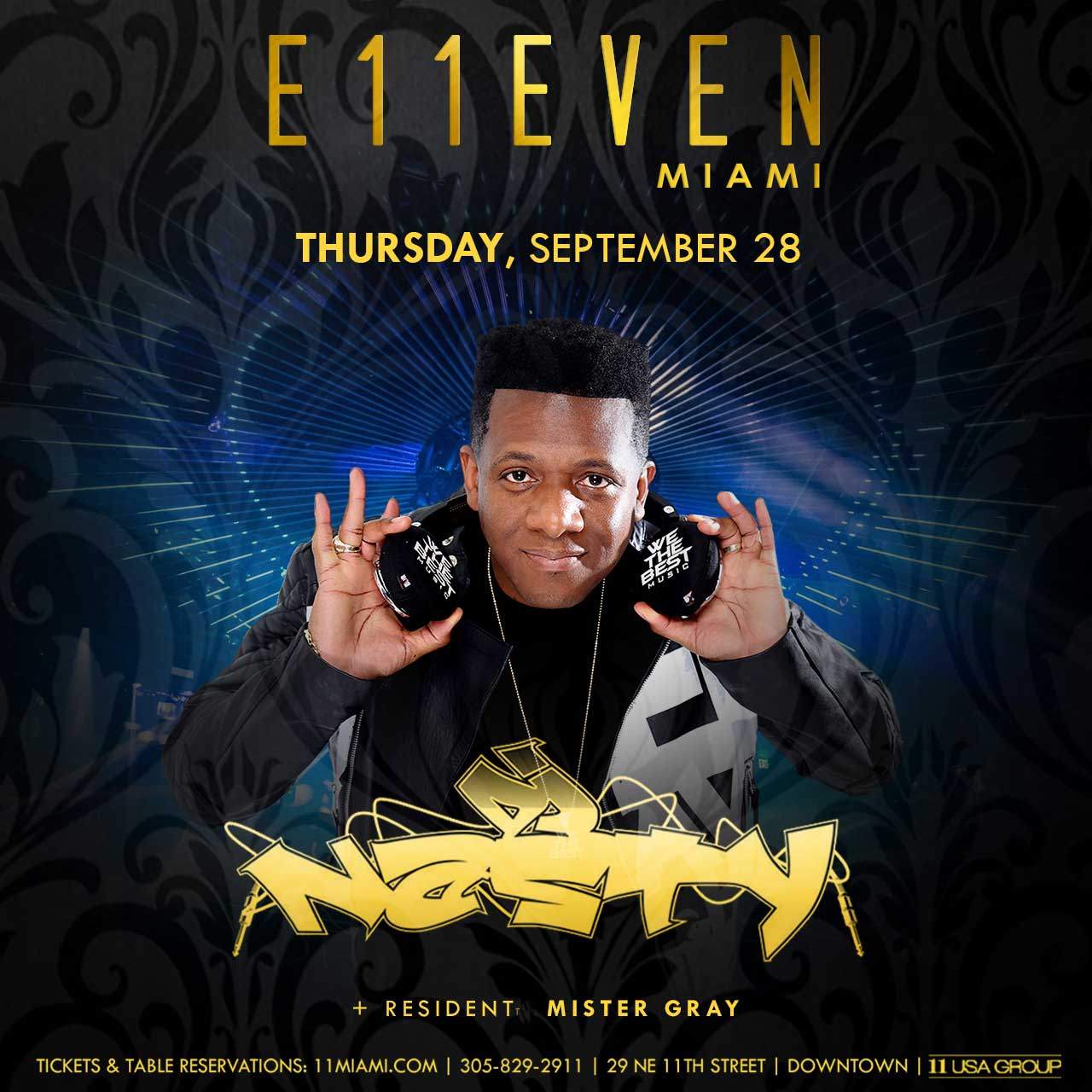 DJ Nasty bei E11EVEN MIAMI & ROOFTOP, Miami