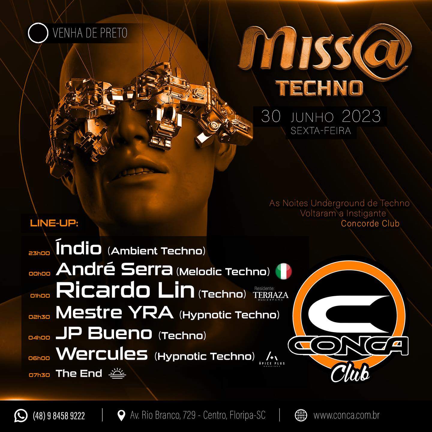 Missa Techno at Conca Club, Brazil