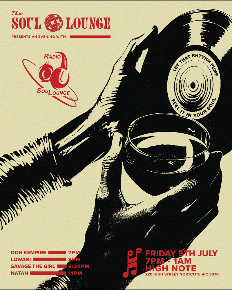 The Soul Lounge at High Note en High Note, Melbourne · Entradas