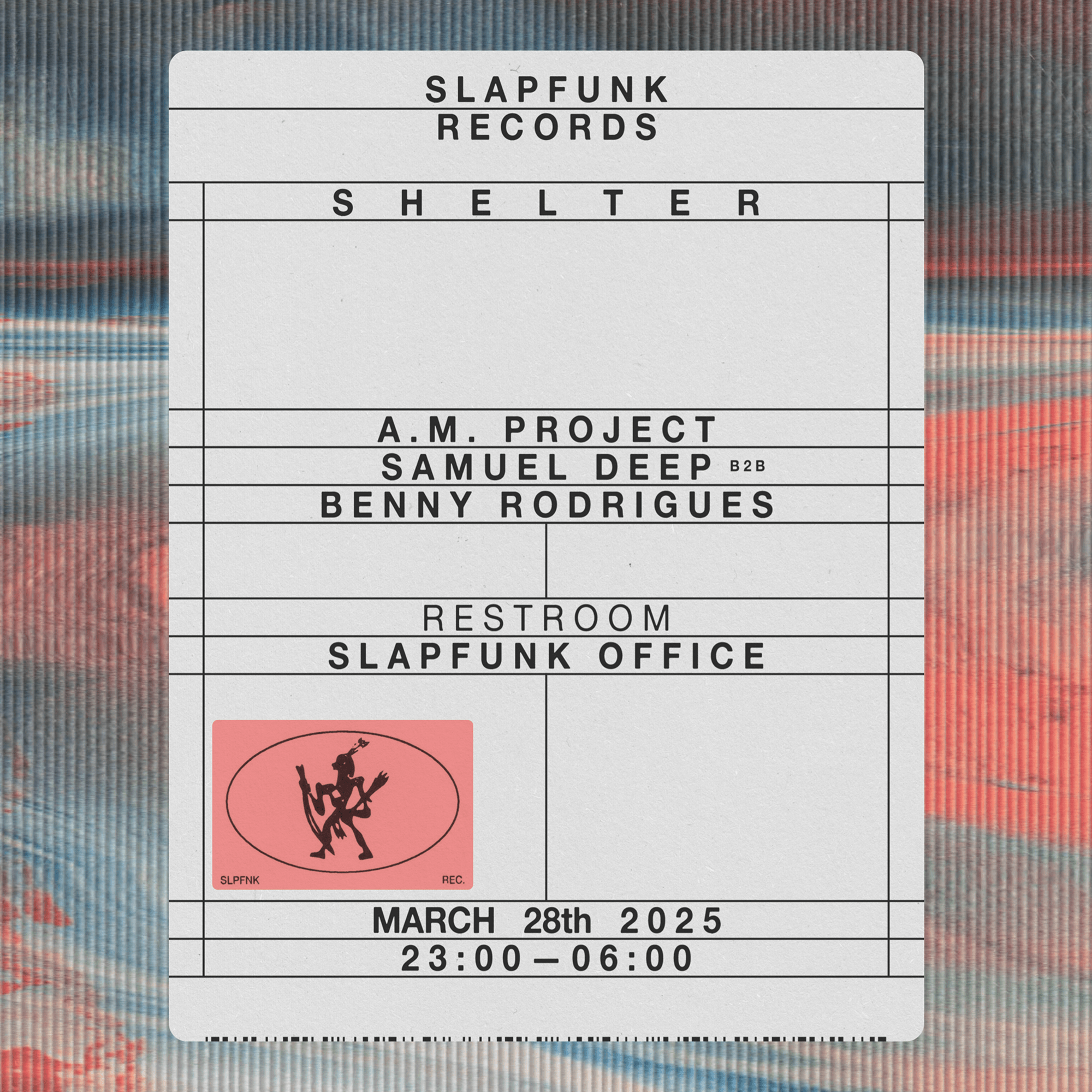 SlapFunk X Shelter at Shelter Amsterdam, Amsterdam