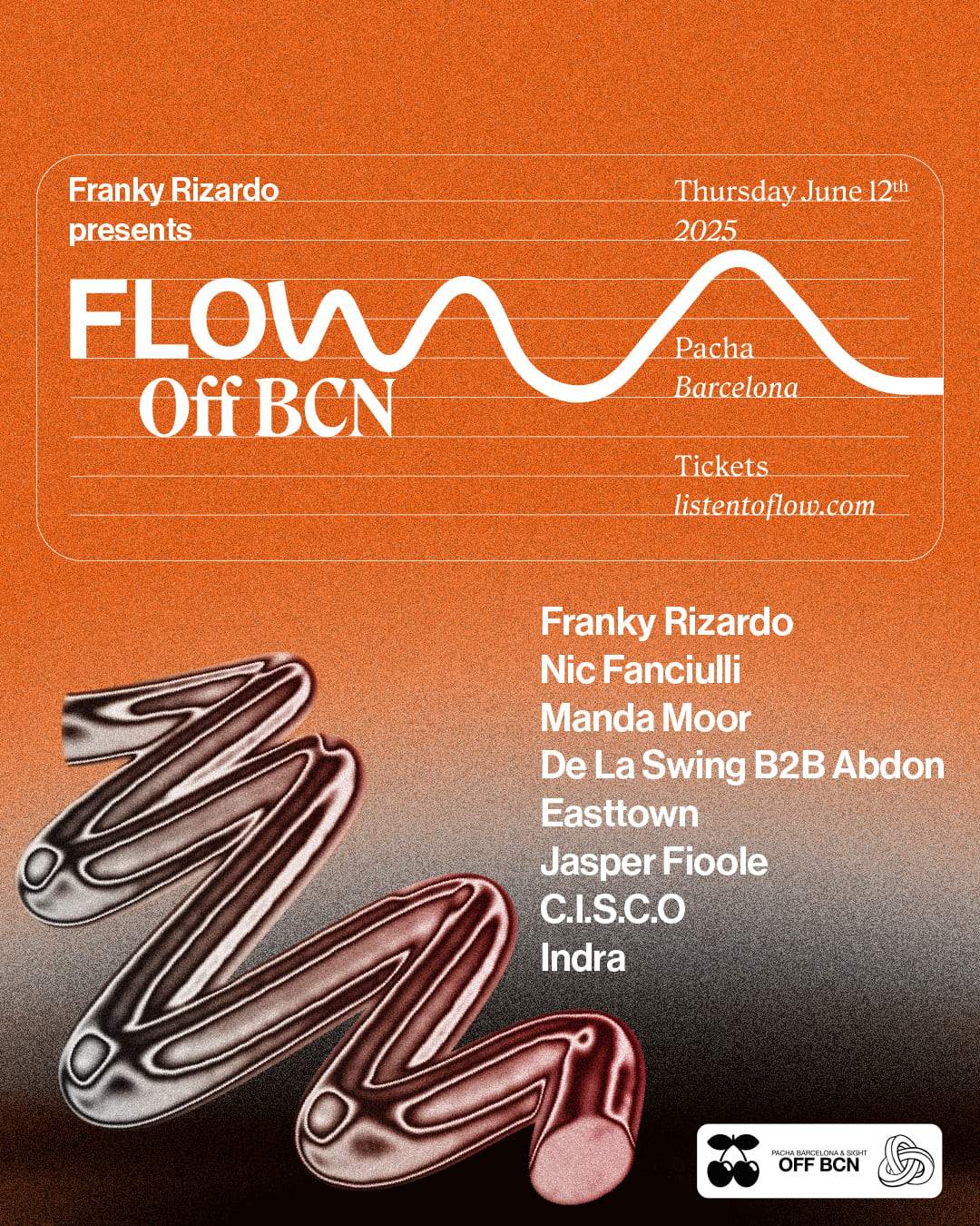 FLOW OFF BCN pres. Franky Rizardo, Nic Fanciulli, Manda Moor, De La ...