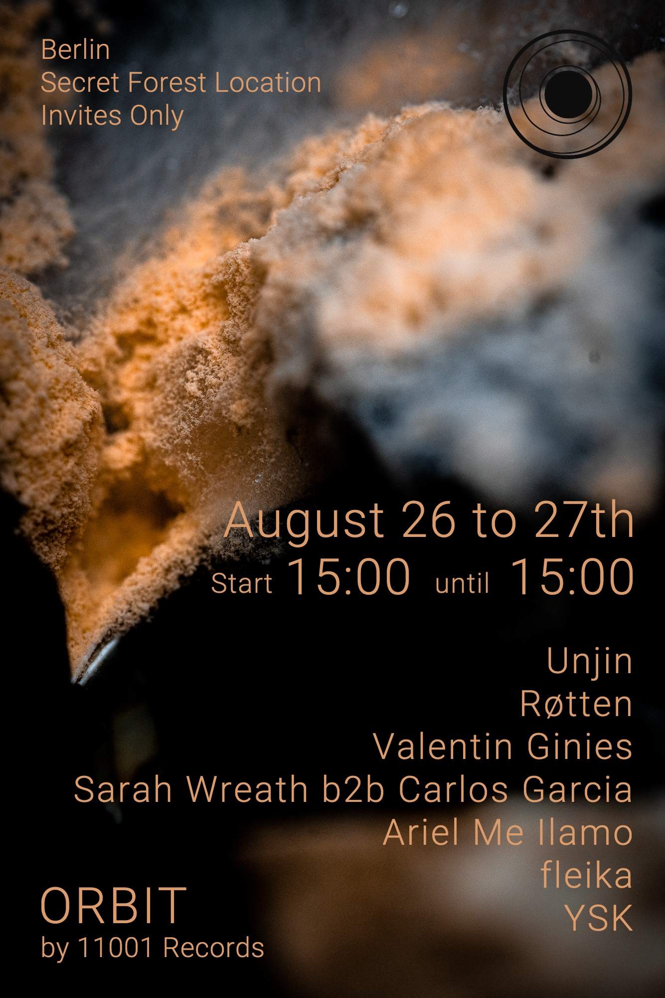 ORBIT at TBA - Secret Forest Location , Berlin