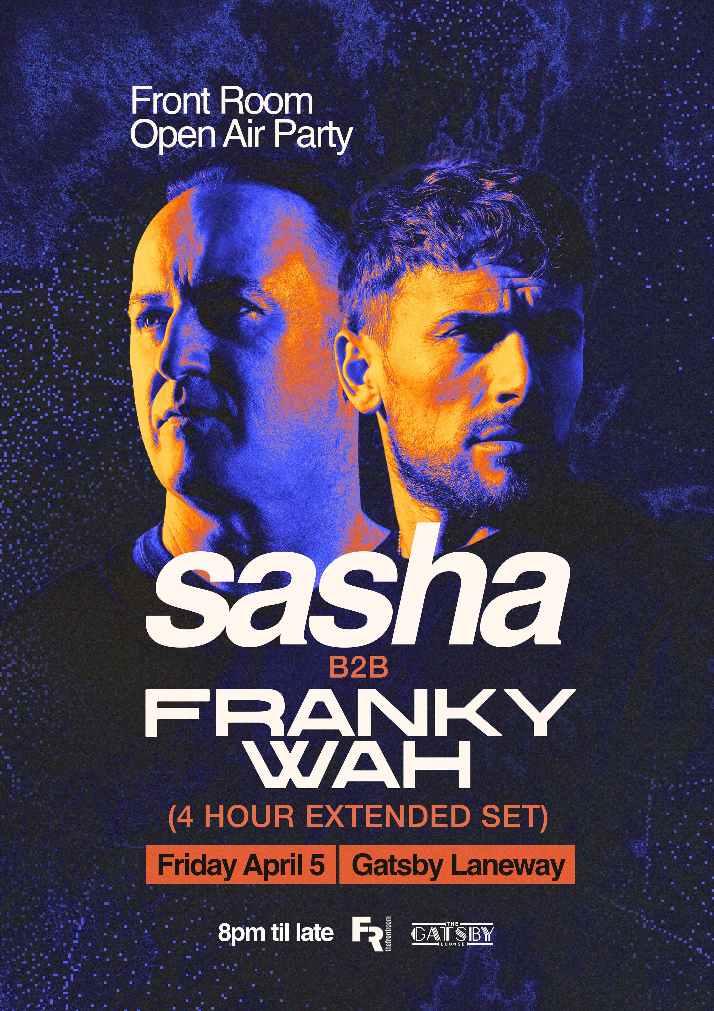 Franky Wah + Sasha // OPEN AIR PARTY at TBA - The Gatsby Laneway, Adelaide