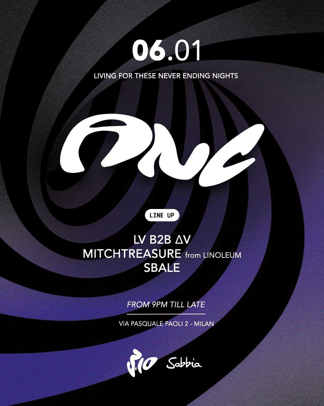 ANC - All Nighters Club / 3.10 Intimate Club Party at TBA - Sabbia ...