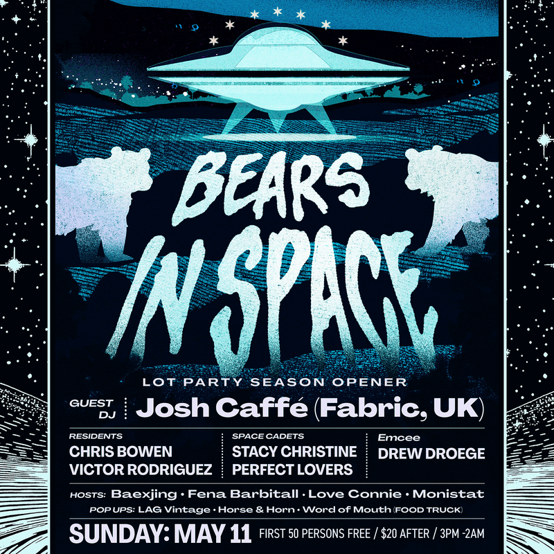 Bears in Space Lot Party with Josh Caffé at Akbar, Los Angeles