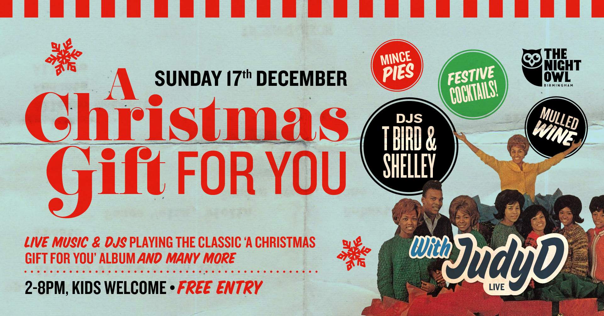 A Christmas Gift For You with Judy D, plus DJs, Snow Festivities and ...