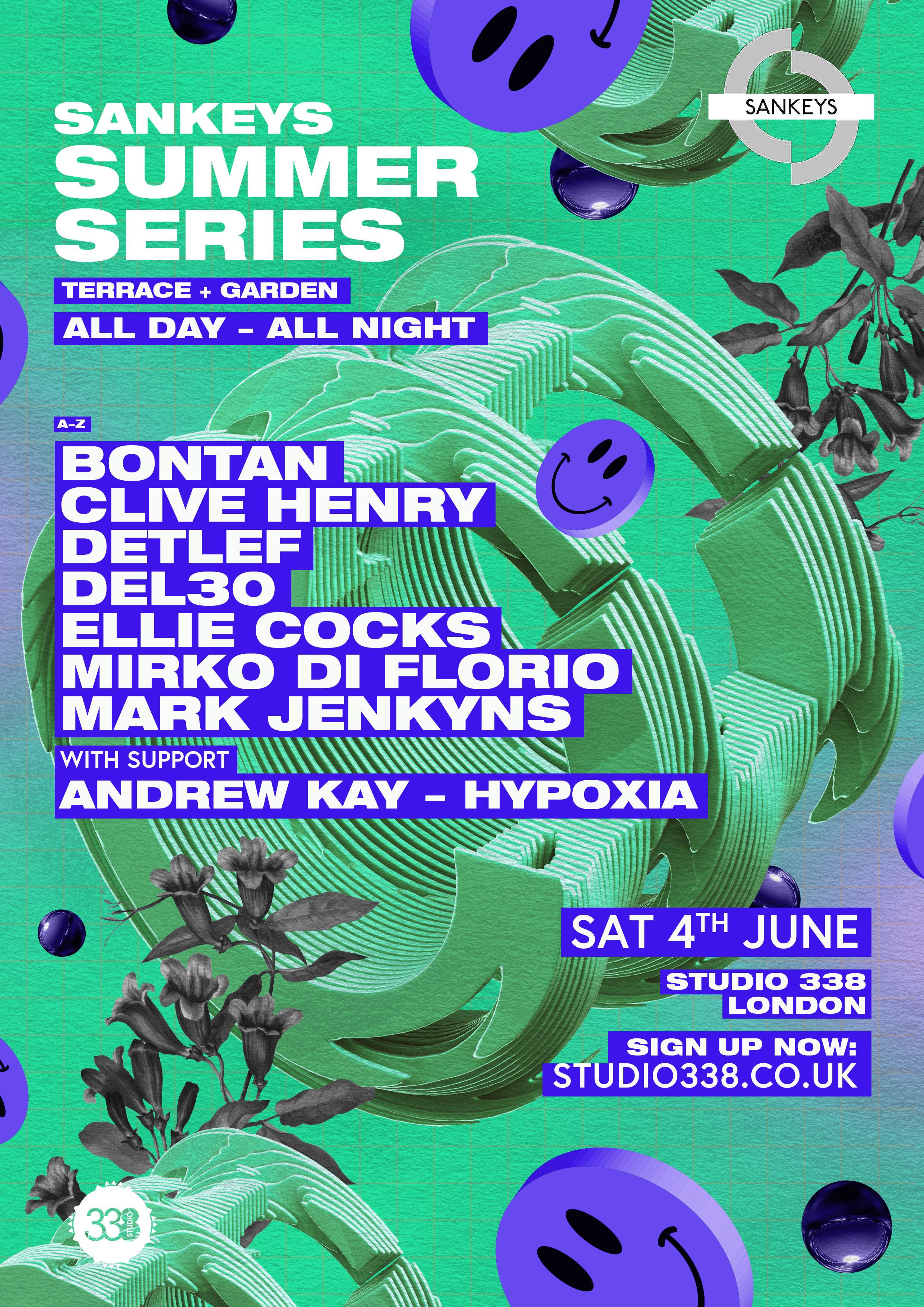 Sankeys London - Summer Series with Bontan, Detlef, Clive Henry at ...