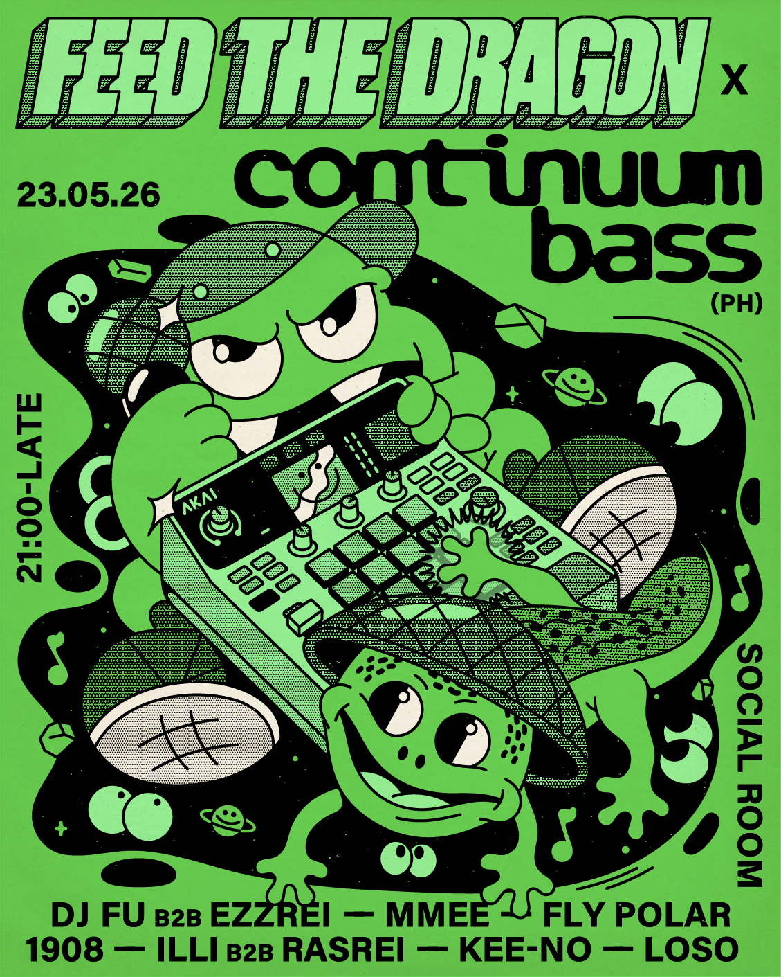 Feed the Dragon x Continuum Bass at Social Room, Hong Kong
