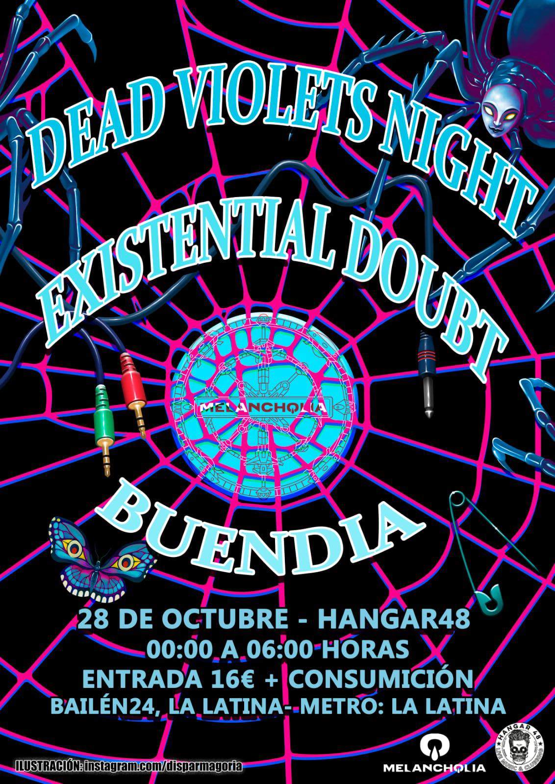 Melancholia con Existential Doubt at Hangar48 Club, Madrid