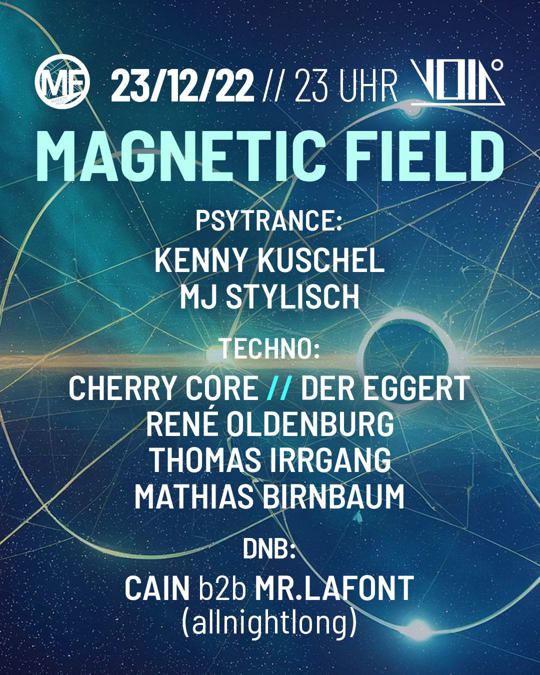 Magnetic Field (Psytrance, Techno, DNB) - 3 floors em Void Club, Berlin