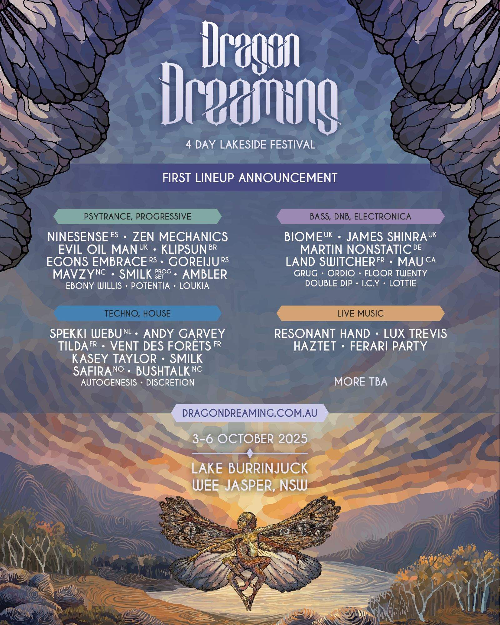 Dragon Dreaming 2025 at TBA - Wee Jasper, Sydney