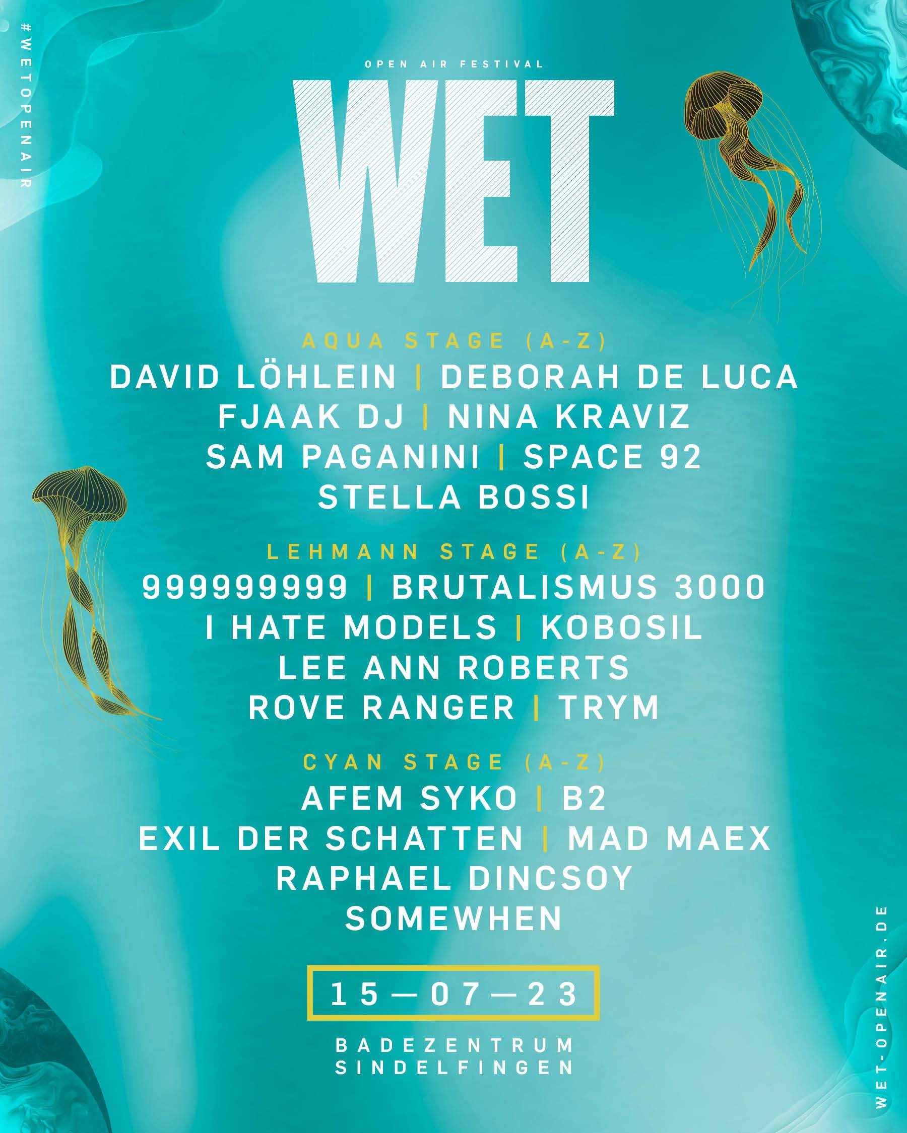 WET Open Air Festival at Badezentrum Sindelfingen, Baden-Wurttemberg