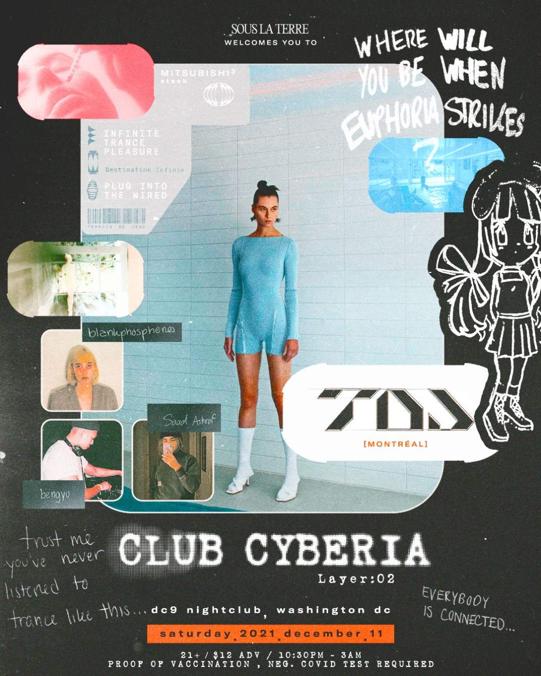 Sous La Terre: Club Cyberia - Layer:02 w. TDJ at DC9, Washington DC