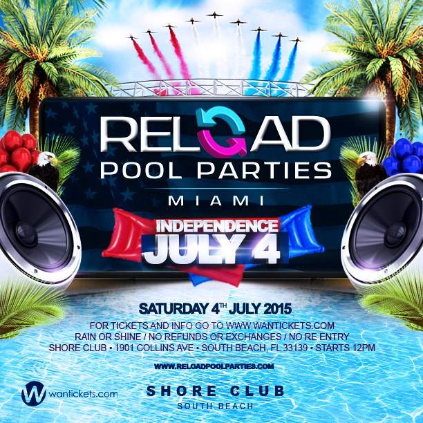 Reload Pool Parties at Shore Club South Beach, Miami