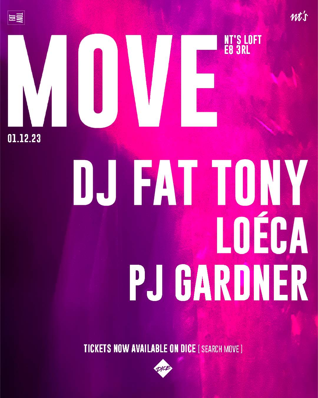 Move with DJ Fat Tony, Loéca & Pj Gardner at Night Tales Loft, London