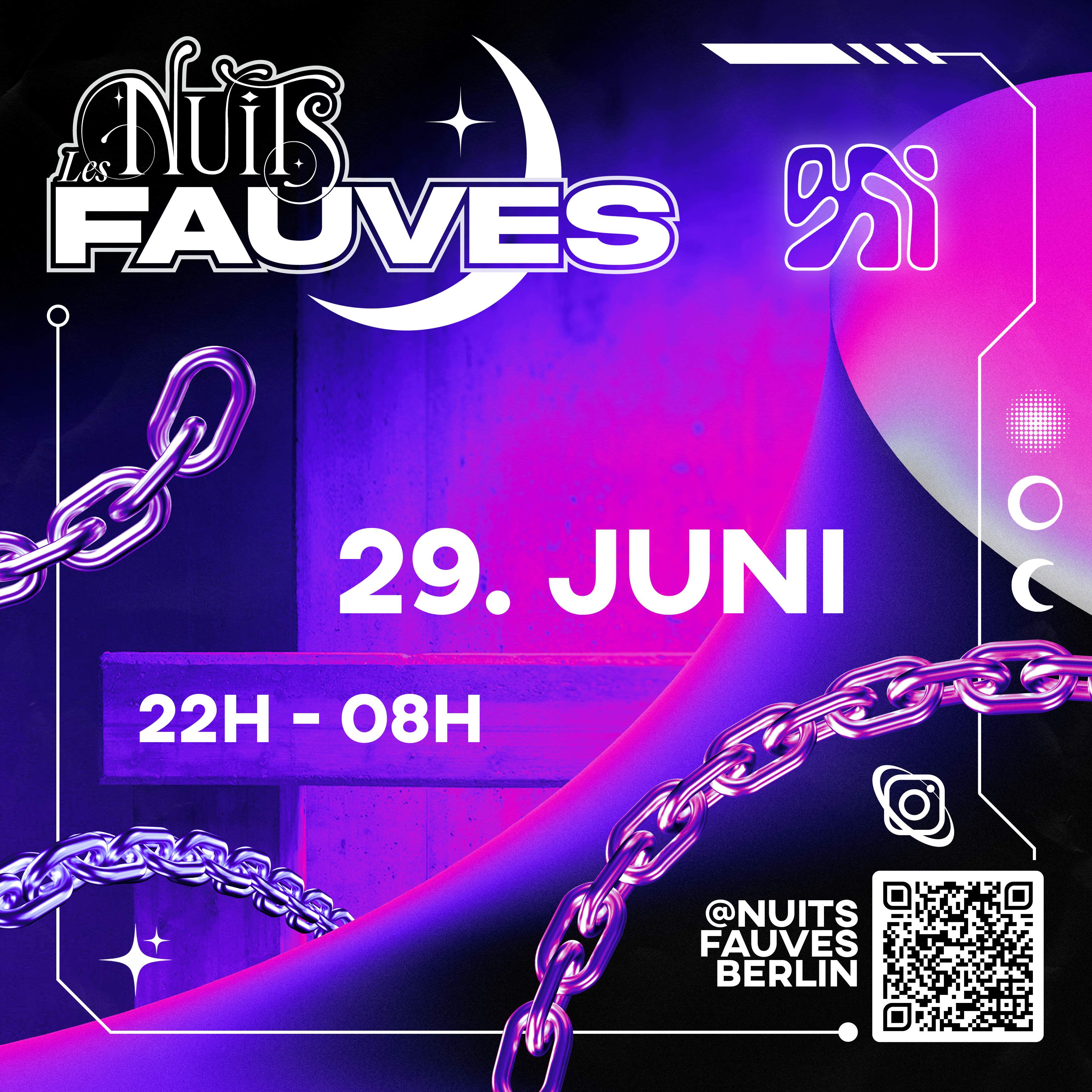 Les Nuits Fauves [INDOOR + GARDEN CHILL OUT ALL NIGHT] at OXI, Berlin