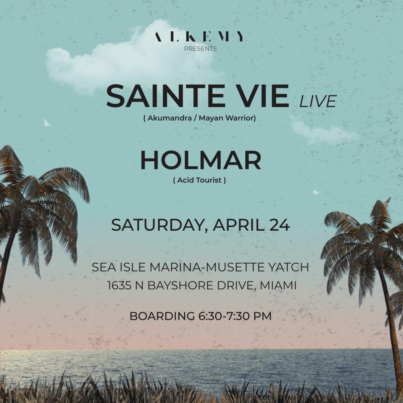 Sainte Vie (Live) + Holmar x Alkemy Boat en Musette Yacht at Sea Isle ...