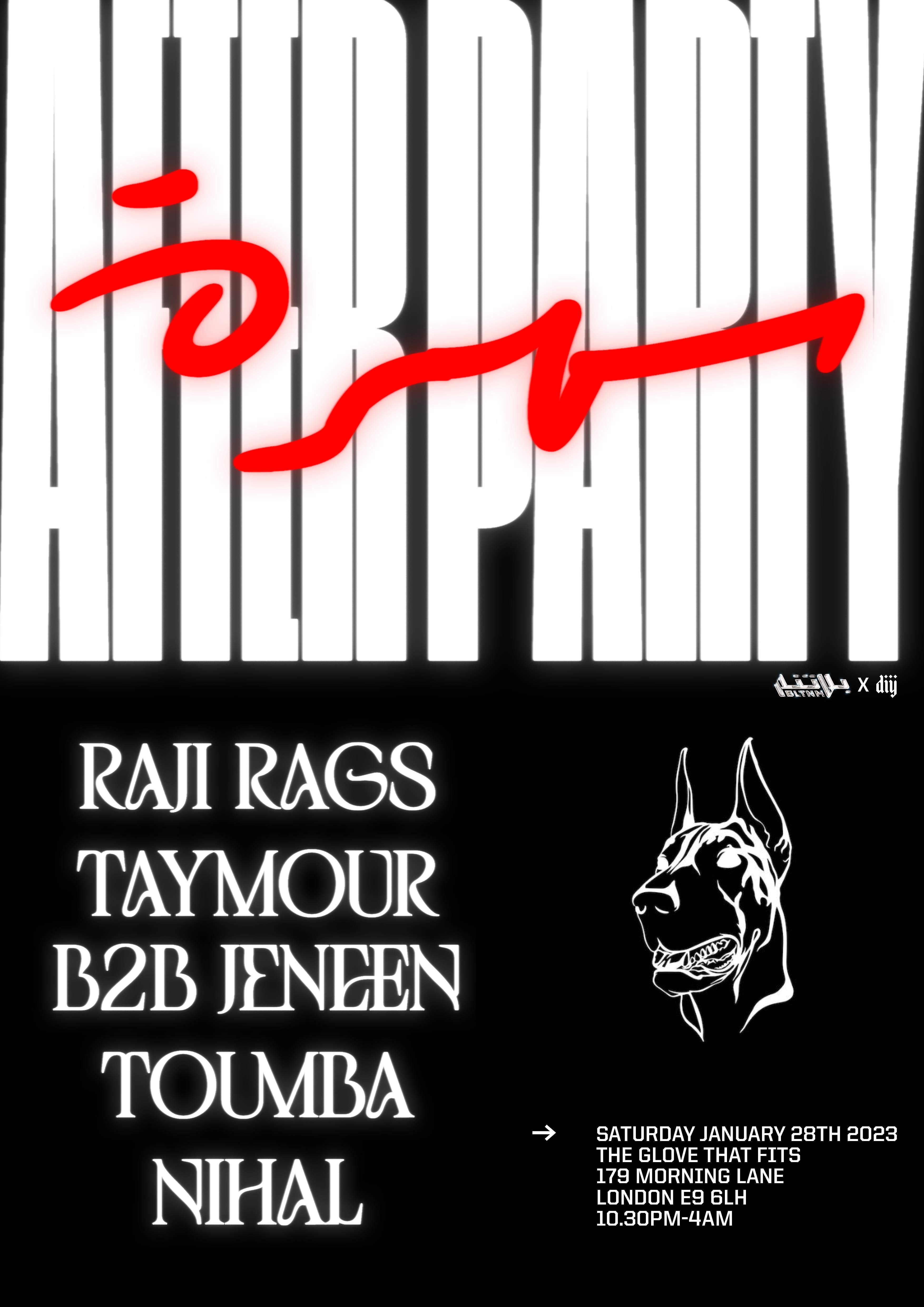 diy x BLTNM present The After Party with Raji Rags + TAYMOUR B2B JENEEN ...