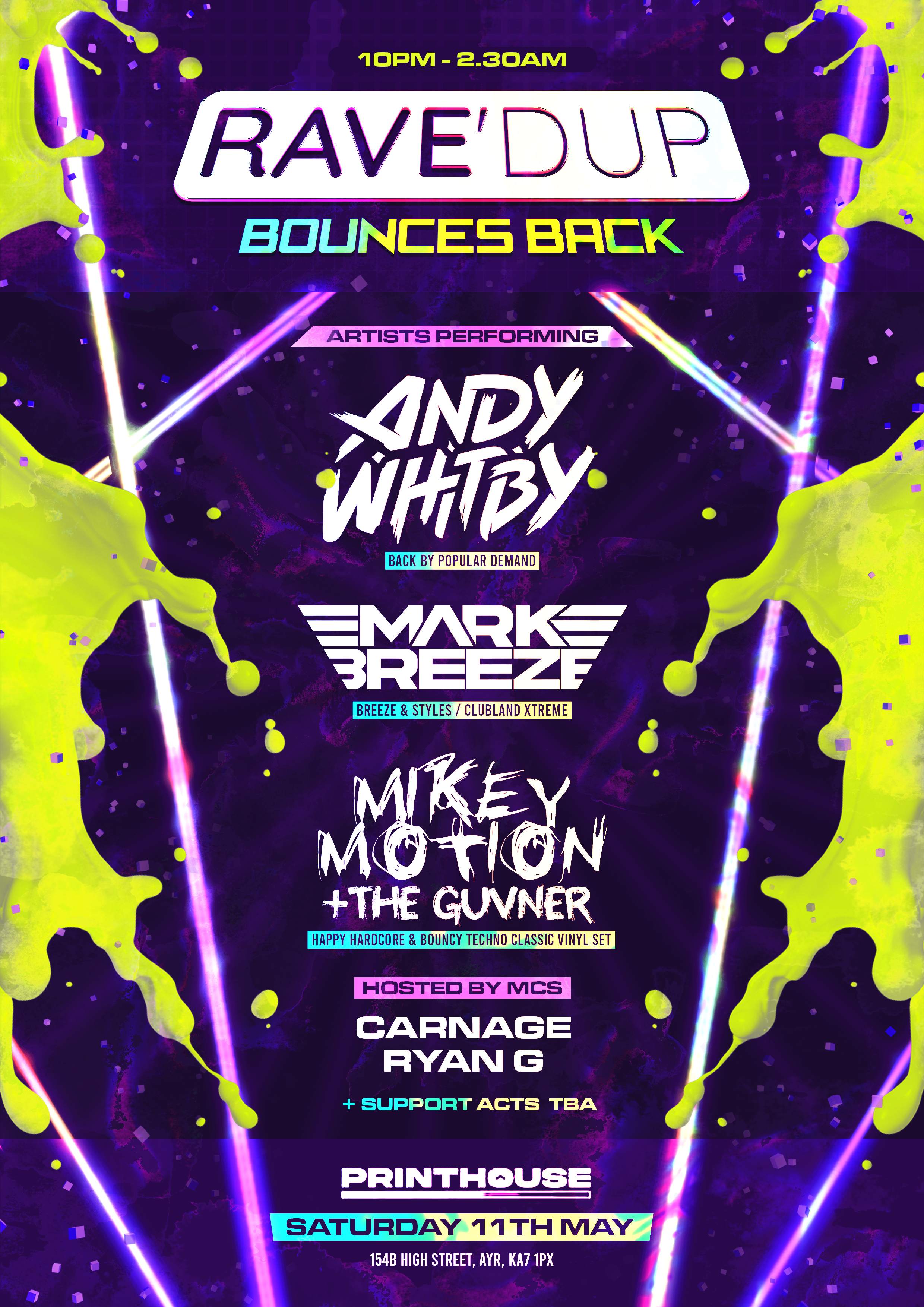 Rave'DUP press Andy Whitby and Mark Breeze at Printhouse, Scotland