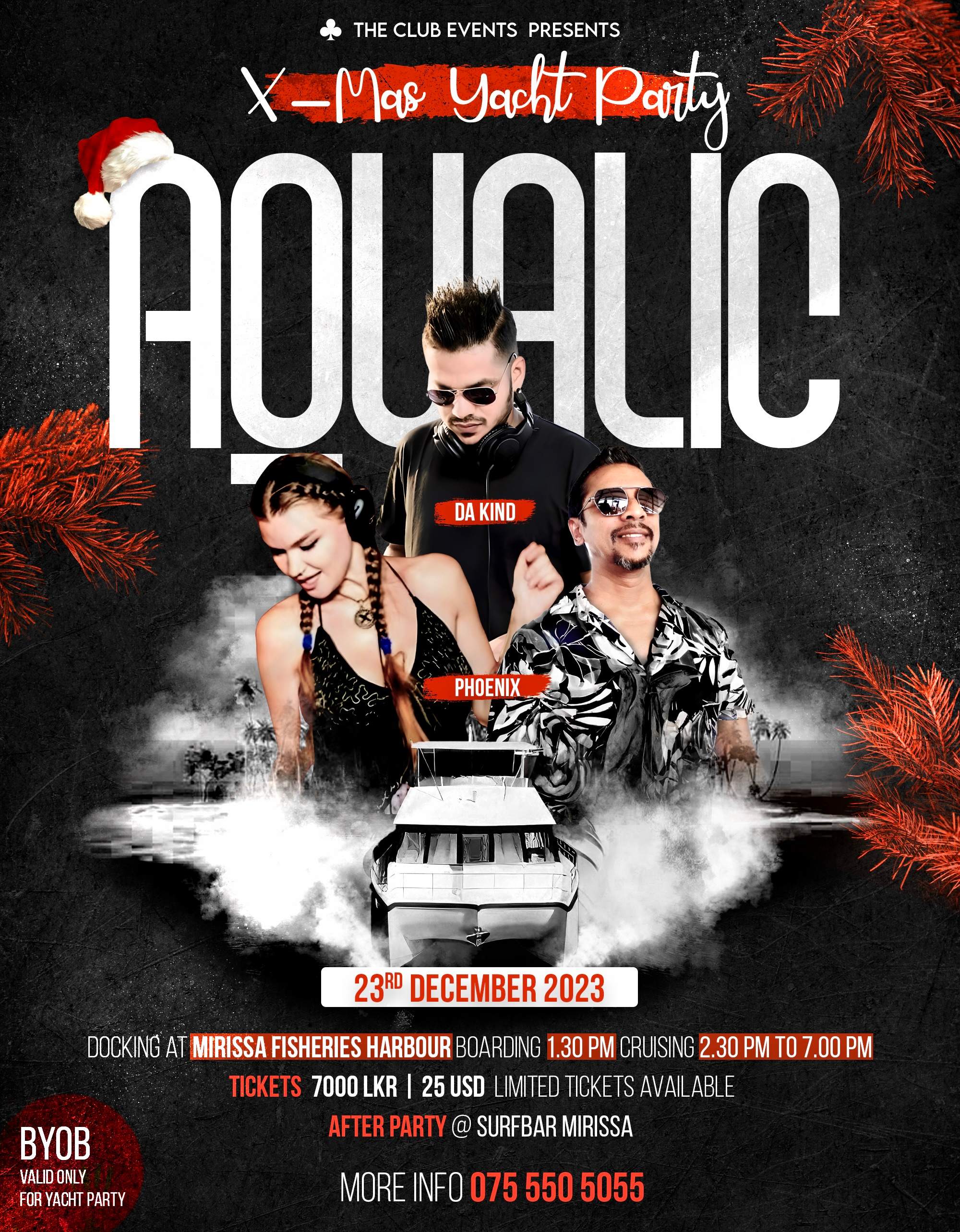 AQUALIC XMAS YACHT PARTY at Mirissa Fishing Harbour, Sri Lanka