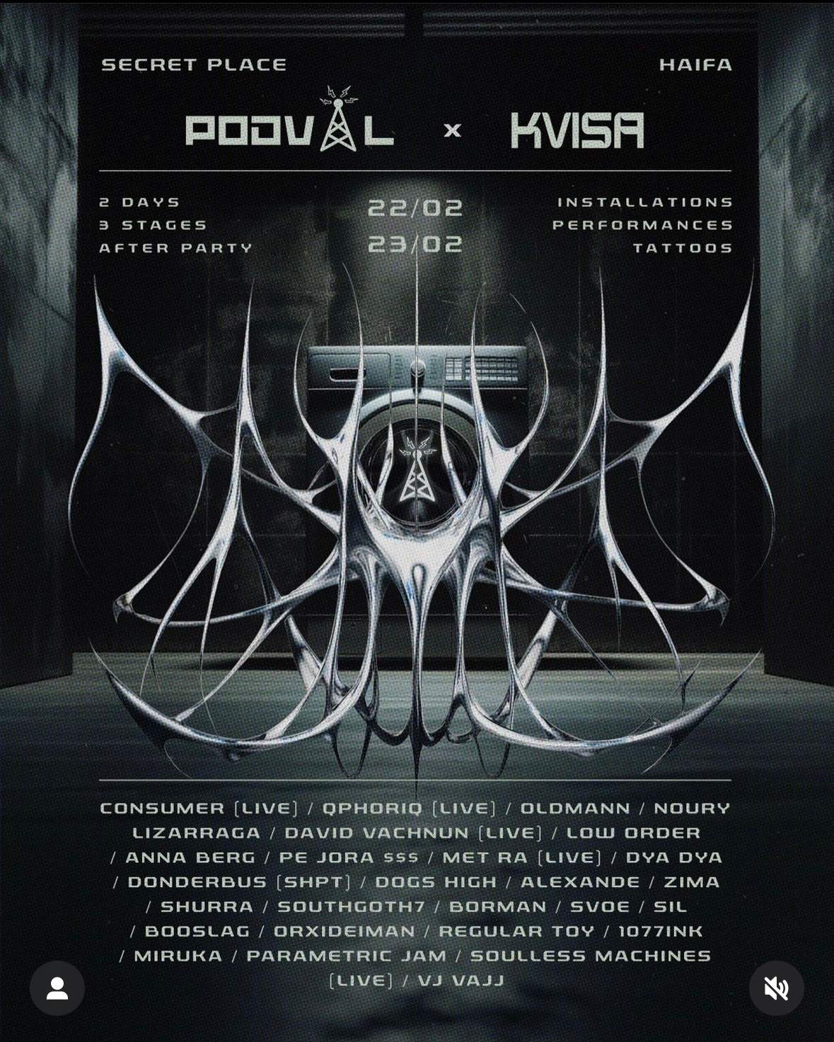 PODVAL x KVISA at OM Club, Israel