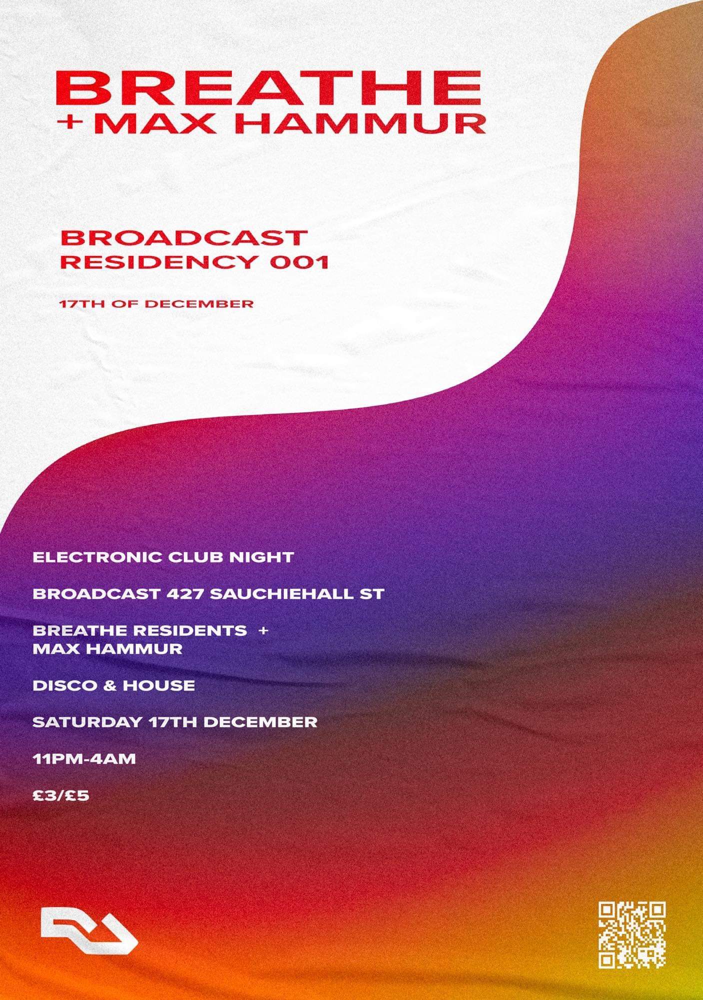BREATHE + MAX HAMMUR 001 en Broadcast, Glasgow