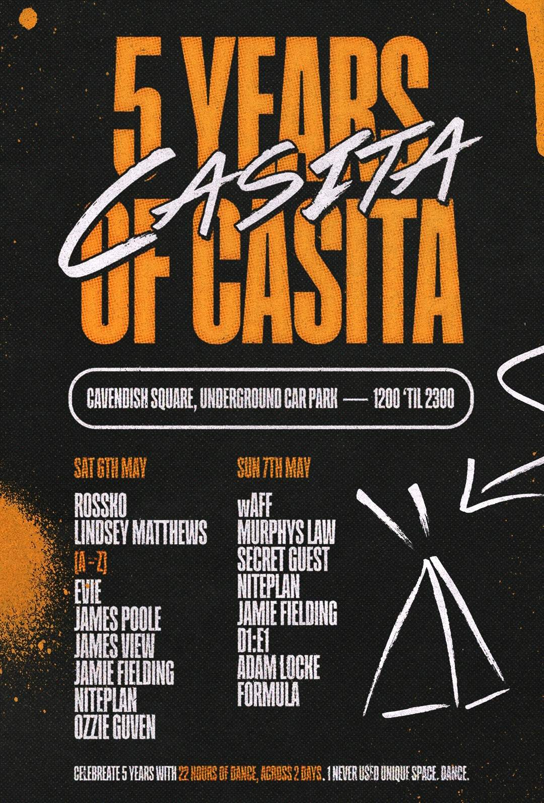 5 Years of Casita - Underground car park series (DAY PARTY) at ...