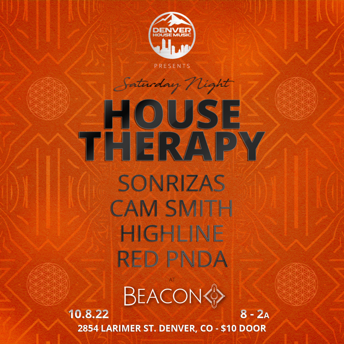 DHM presents: Saturday Night HOUSE THERAPY at The Beacon, Denver