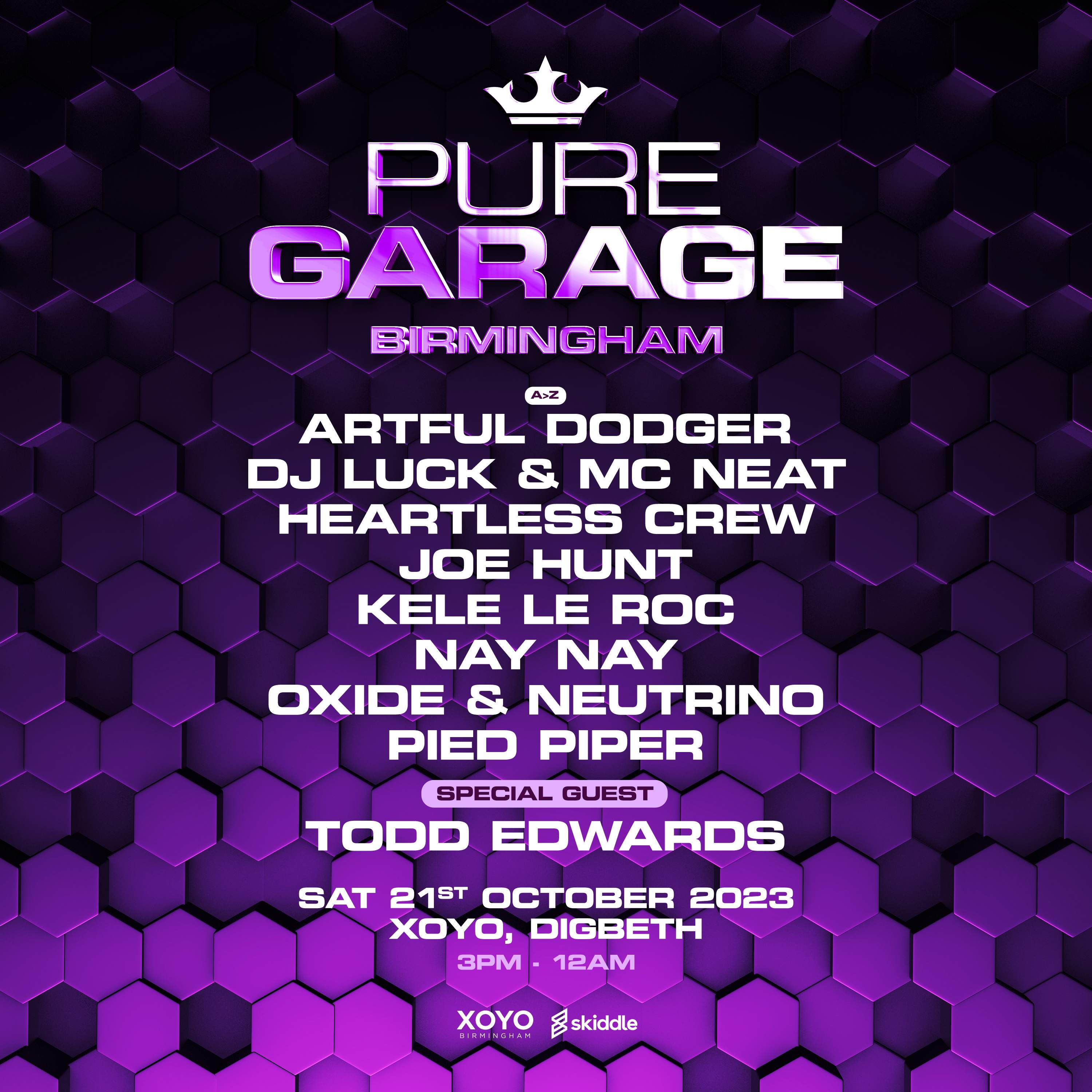 PURE Garage Birmingham at XOYO Birmingham, Birmingham