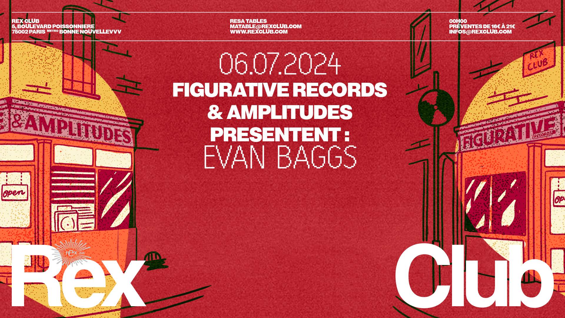 Figurative Records & Amplitudes presentent: Evan Baggs at Rex Club, Paris